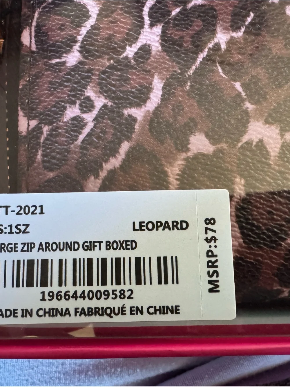 Trina Turk | Bags | Trina Turk Leopard Print Wallet With Pink Trim ...